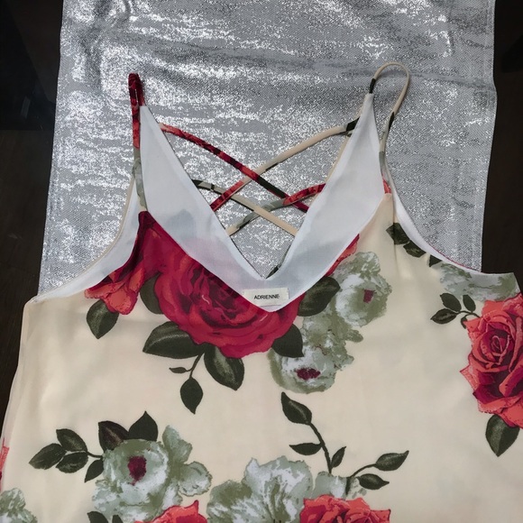 Adrienne | Dresses | Adrienne Dress With Flowers Small Size Of Woman ...